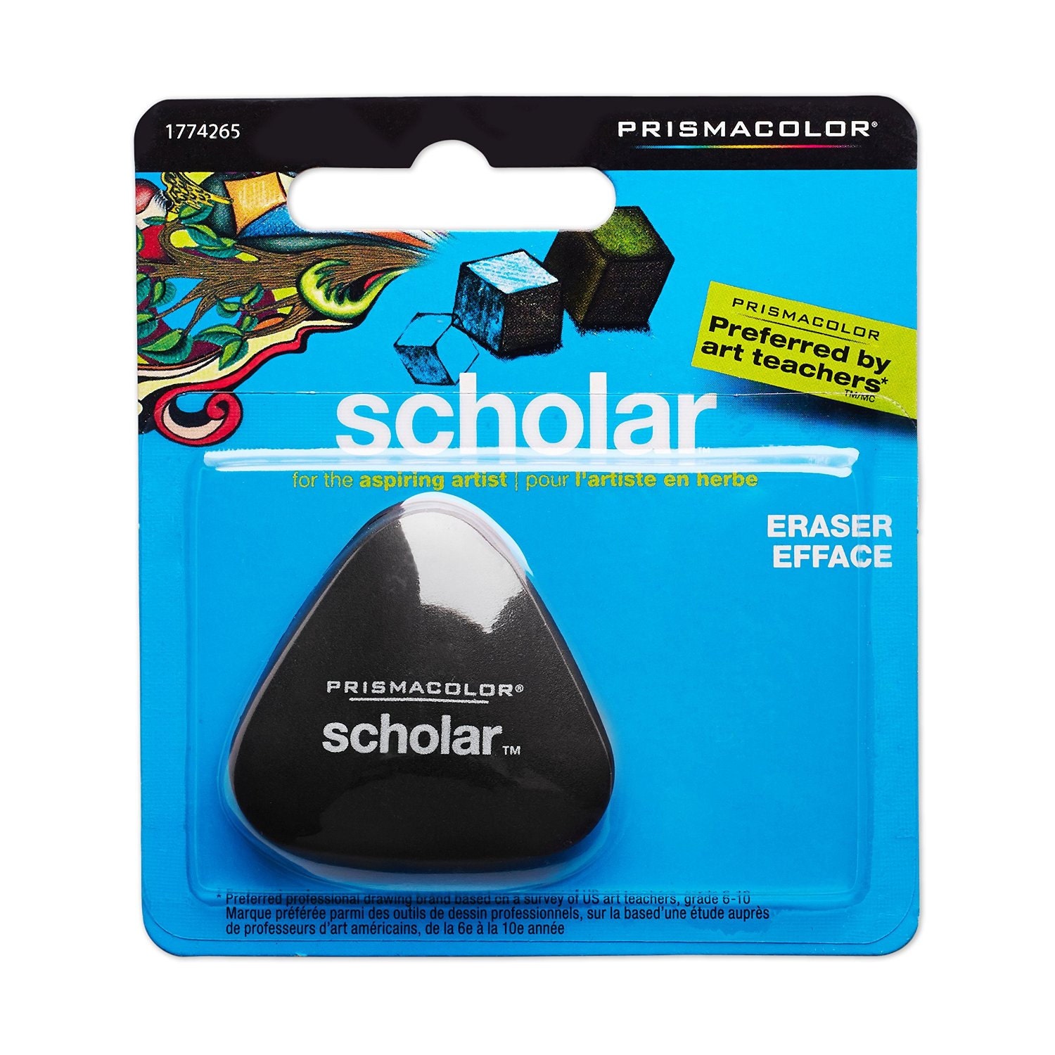 1 Prismacolor Scholar Erasers Latex Free Eraser Triangle