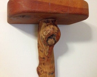 Natural wood shelf | Etsy