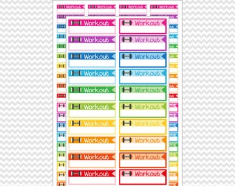 Workout stickers | Etsy
