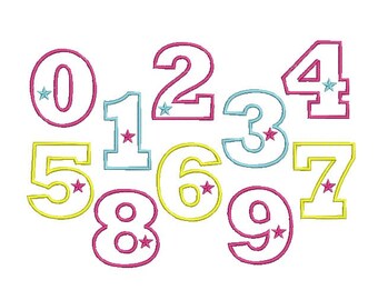 Applique Numbers Design Applique Numbers Birthday Numbers