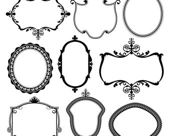 Flourish swirls | Etsy