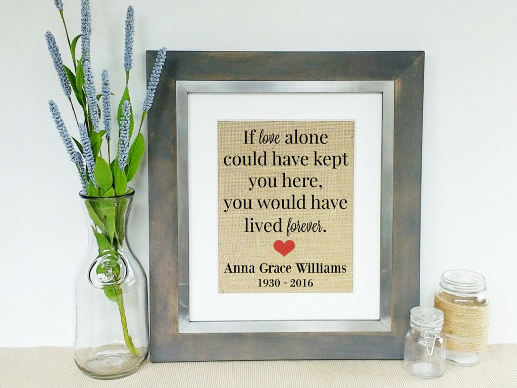 Personalized Memorial Gift Sympathy Gift Tribute to Loved One