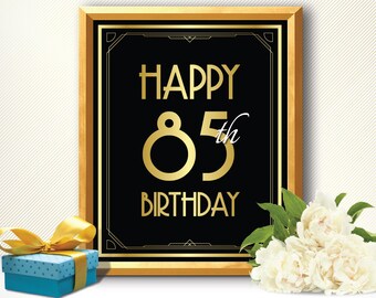 85th birthday sign | Etsy