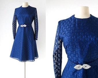 Vintage 1950s RAT PACK Cocktail Dress M-L by SmallEarthVintage