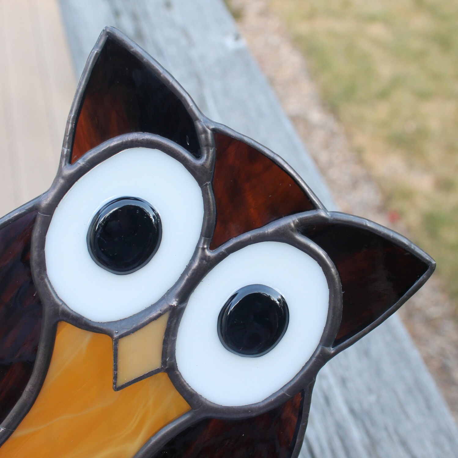 Owl Stained Glass Suncatcher