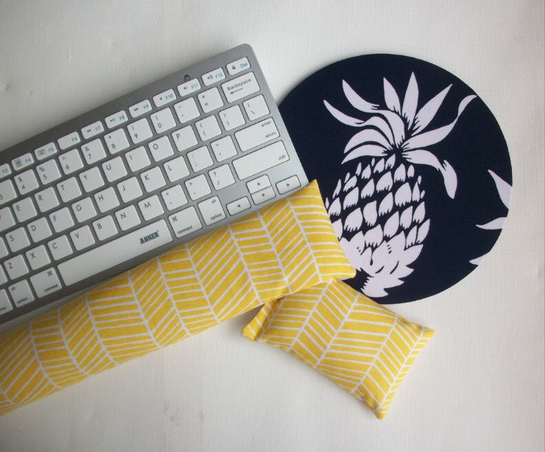 mouse pad Keyboard rest and or WRIST REST MousePad set navy