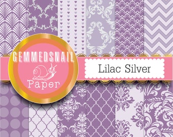 Lilac digital paper | Etsy