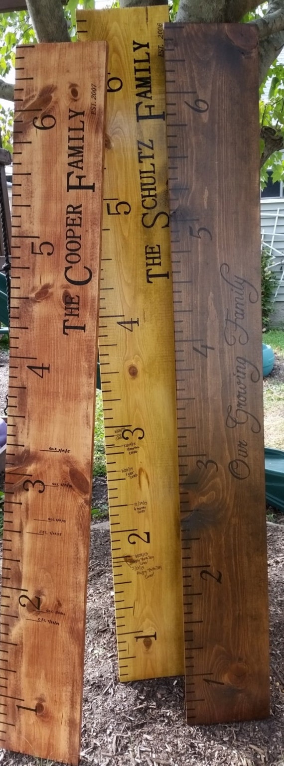 Hand Made Custom Height Ruler