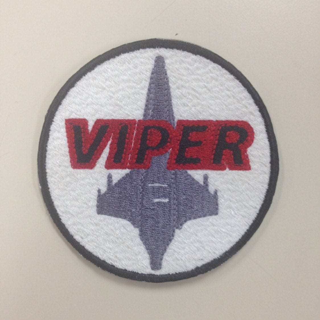 Embroidered Sci Fi Viper Patch, BSG Patch, Starship Embroidered Patch ...