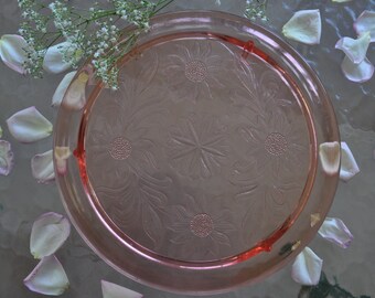 Pink glass tray | Etsy