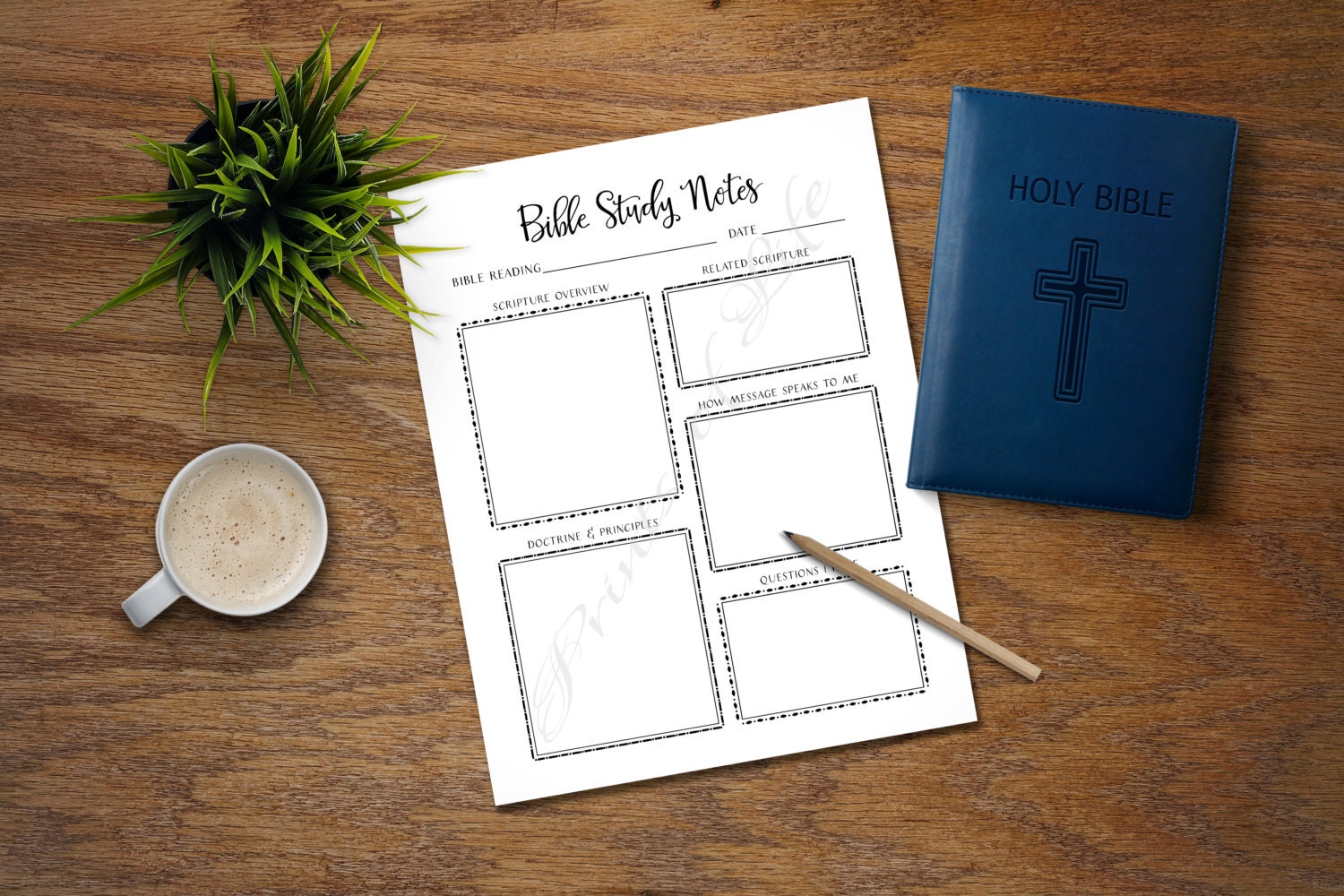 Bible Study Notes PDF Printable Instant Download Church bible-study-notes-pdf-printable-instant-download-church