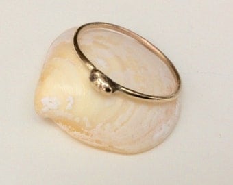 Gold nugget ring | Etsy