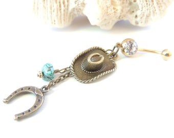 Country belly ring | Etsy