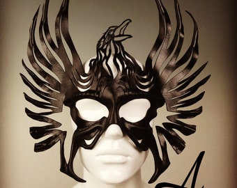 Raven mask | Etsy