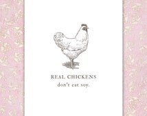 Unique chicken quotes related items | Etsy