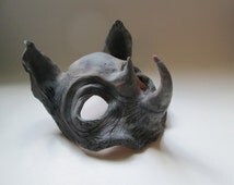 Unique rhino mask related items | Etsy
