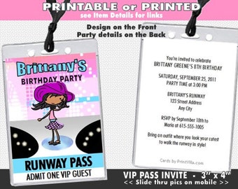 Runway invitation | Etsy