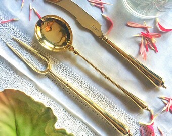 Messing besteck | Etsy