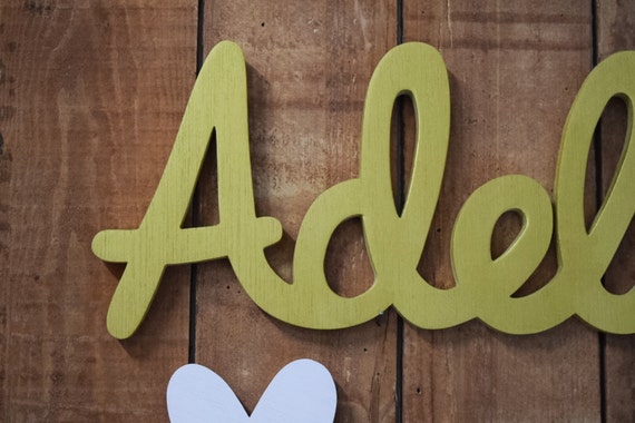 Adelynn Baby Name Sign Wooden letters Wooden name sign