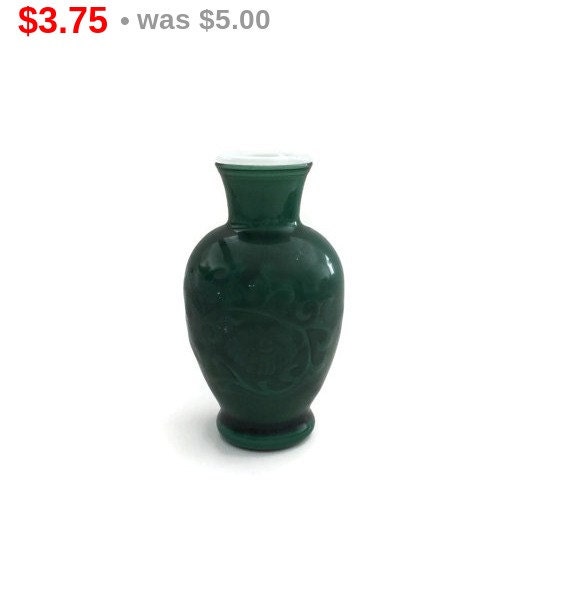 Clearance Avon Vase Collectible Avon Jade by VivaTerraVintage