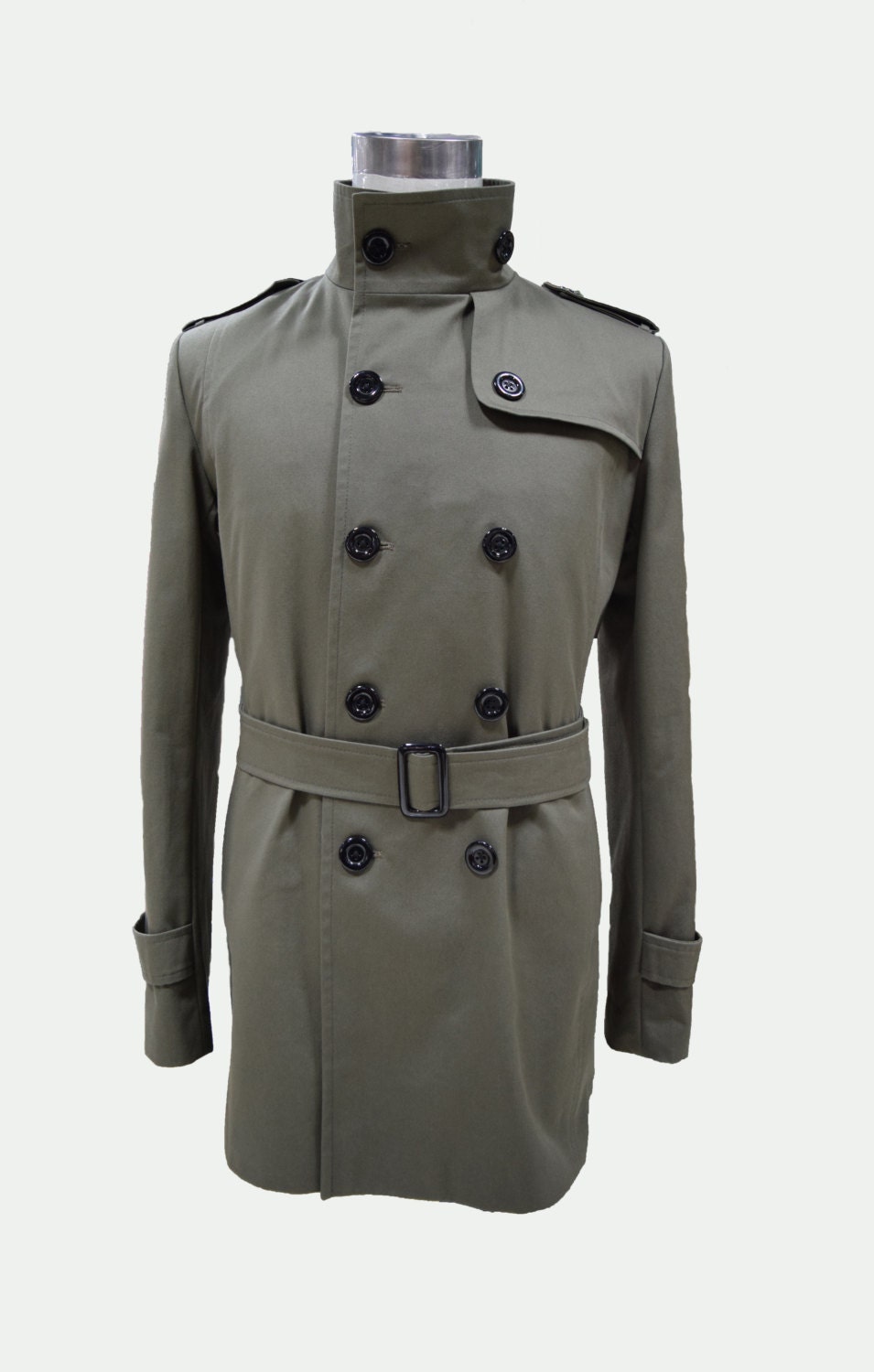 Men's Custom Trench Coat / Rain Coat/ Mens Trench/ Mens
