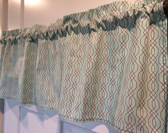 Mint green valance | Etsy