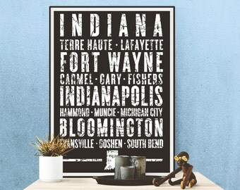 Bloomington poster | Etsy