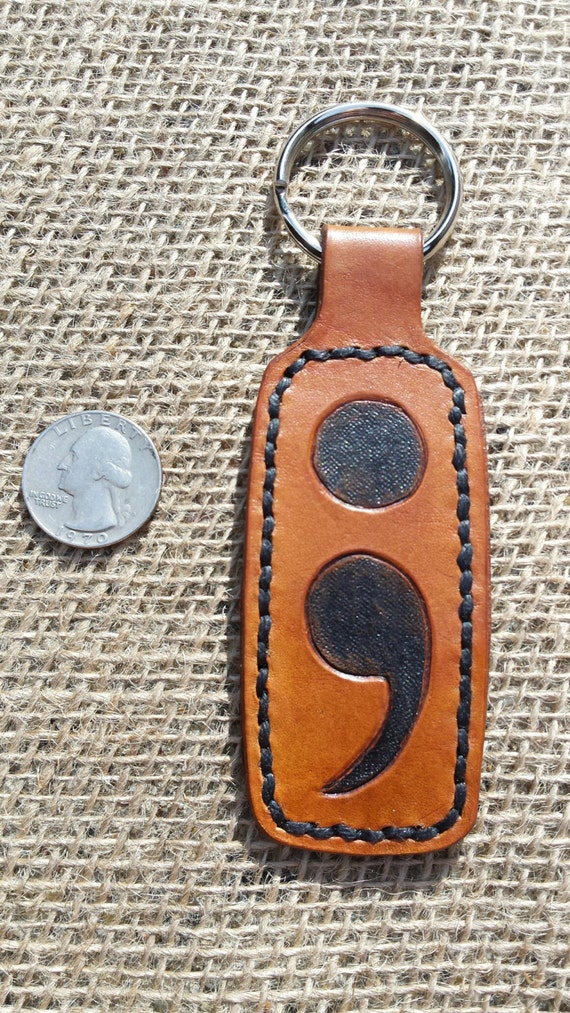 Semicolon movement Semicolon key fob semi colon