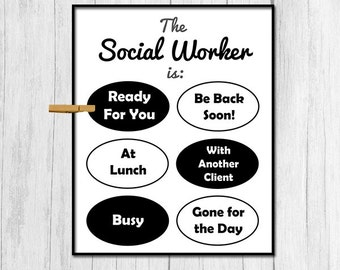 Social workers sign | Etsy
