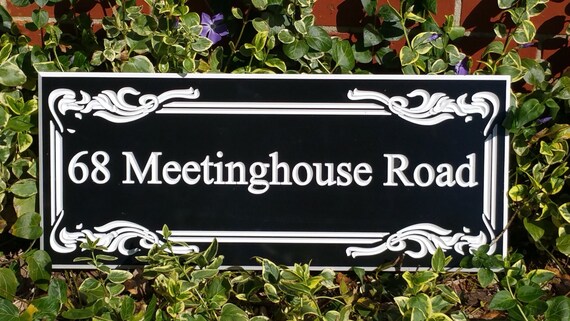 House Business Street Address Sign Personalized Custom Signage