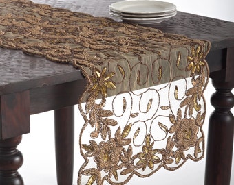 Gold table runners | Etsy