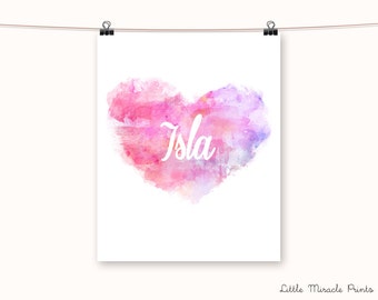 Isla name decor | Etsy