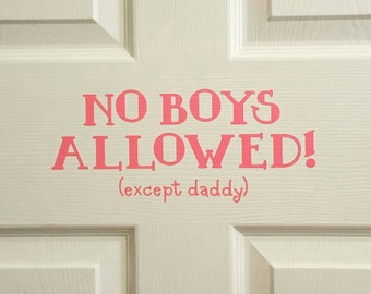 No boys allowed | Etsy
