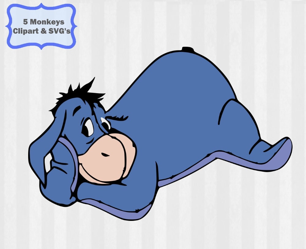 Eeyore Outline SVG