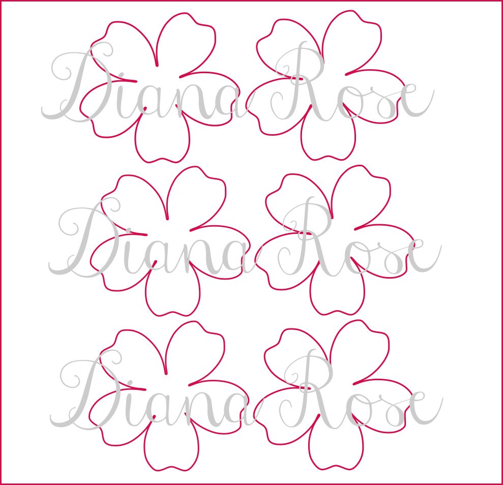 Printable Paper Rose Templates DIY Paper Flowers Printable
