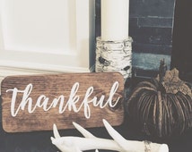 Popular items for give thanks sign on Etsy