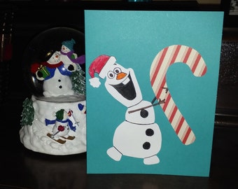 Items similar to Christmas Card, Candy Cane, Handmade on Etsy