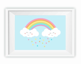 Rainbow poster | Etsy