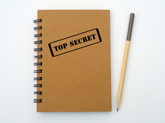Top Secret notebook/journal