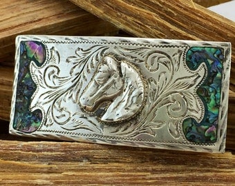 Abalone belt buckle | Etsy