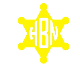 Sheriff badge decal | Etsy