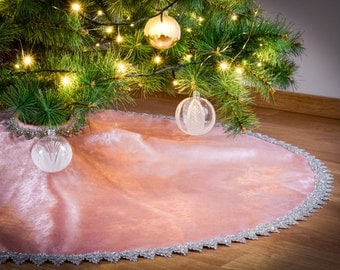 Pink tree skirt | Etsy