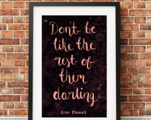 Unique coco chanel quotes related items | Etsy
