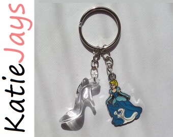 Cinderella key chain | Etsy