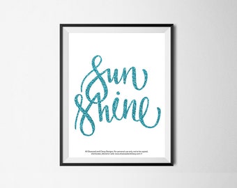 Unique sunshine printables related items | Etsy