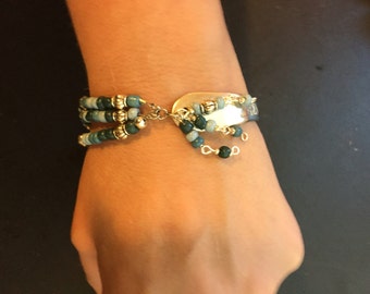 Items similar to Vintage Spoon Bracelet and matching Spoon Ring on Etsy