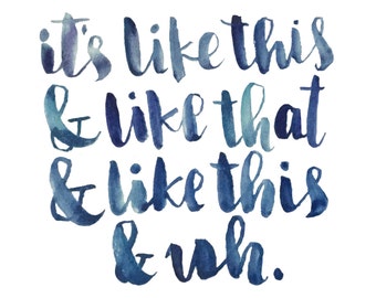 Items similar to Dr. Dre Calligraphy Art – Hand Lettered Nuthin But A ...