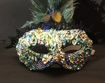 Rhinestone masks | Etsy