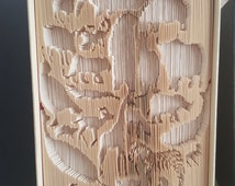 Unique book folding pattern related items | Etsy