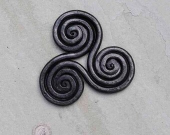 Items similar to Blacksmith Hand Forged Spiral Swirl Decorative Coat ...